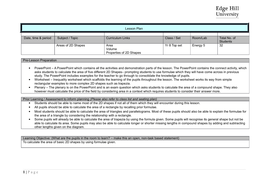 Area of 2D shapes | Teaching Resources