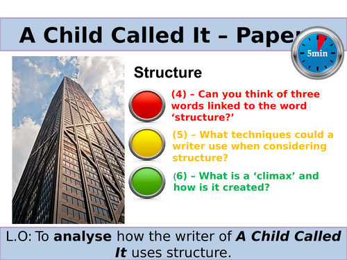 AQA English Language Paper 1: A Child Called It | Teaching Resources