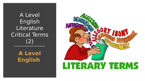 A Level Skills - Key Terms and Critical Language Use II | Teaching ...