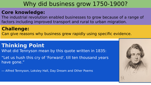 *FULL LESSON* Why did Businesses Grow 1750-1900? Industrial Revolution ...