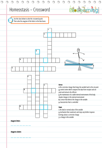 Homeostasis - Crossword (KS4) | Teaching Resources Homeostasis - Crossword (KS4) | Teaching Resources
