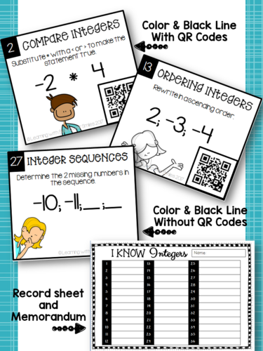 Integers Board Game | Teaching Resources