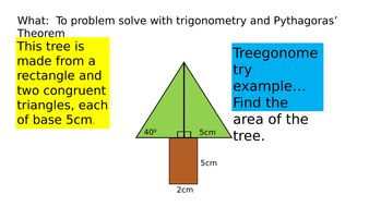 Treegonometry - problem solving with trigonometry, Pythagoras and trees ...
