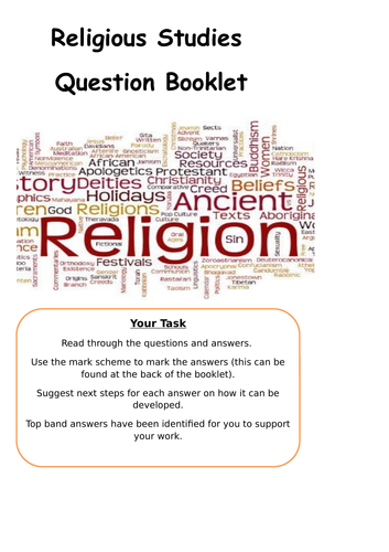 Edexcel Religious Studies GCSE Revision Booklet | Teaching Resources