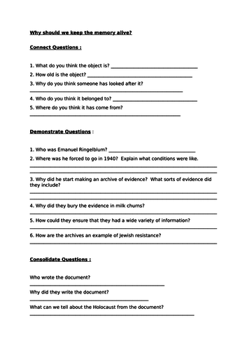 Holocaust Memorial Resources | Teaching Resources