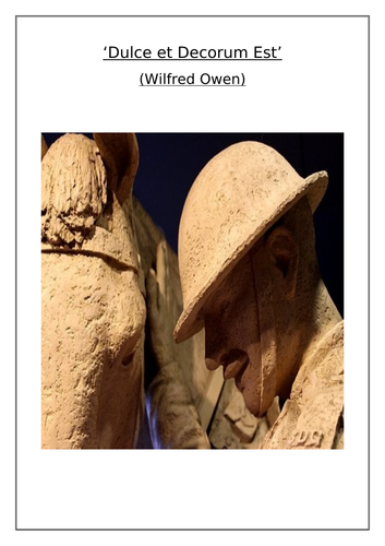 War Poetry GCSE Eduqas English Literature Comprehension Questions ...