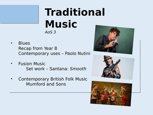 KS4: Introduction to AoS3: Traditional Music (AQA GCSE Music ... KS4: Introduction to AoS3: Traditional Music (AQA GCSE Music ...