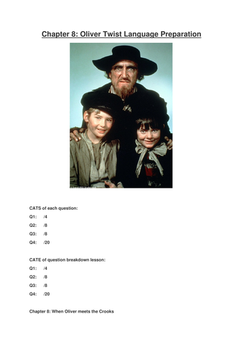 Oliver Twist Chapter 8 | Teaching Resources