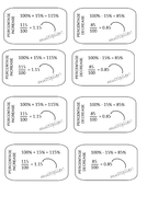 Multiple Percentage Change | Teaching Resources