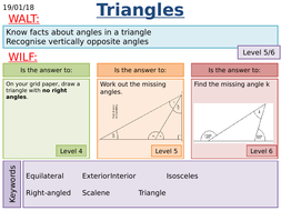 KS2/KS3/KS4 Maths: Angles in Triangles | Teaching Resources