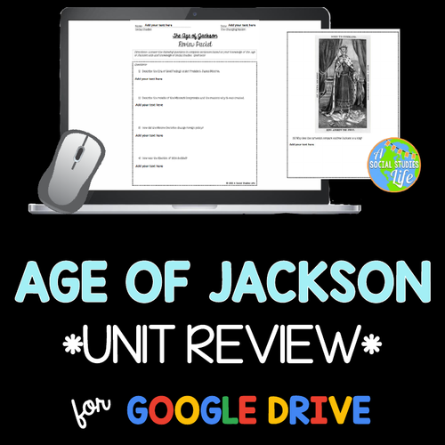 Andrew Jackson Unit Review | Teaching Resources