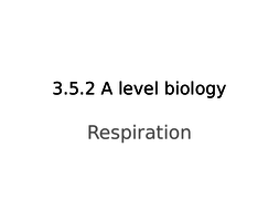 AQA a level biology respiration revision powerpoint | Teaching Resources