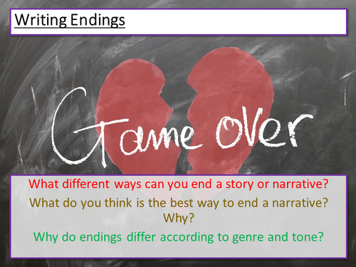 Creative Writing - Endings | Teaching Resources