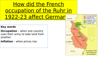 The Invasion of the Ruhr 1923 - Edexcel GCSE (9-1) History Weimar and ...