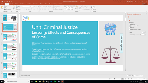 PSHE Criminal Justice: Lesson 3 Consequences of Crime - Whole Lesson ...