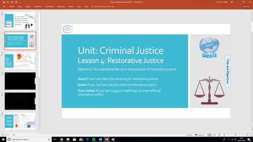 PSHE Criminal Justice: Lesson 4 Restorative Justice - Whole Lesson ...