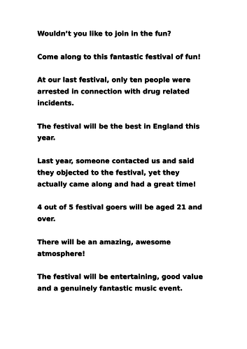 Plan a Festival Scheme of Work | Teaching Resources
