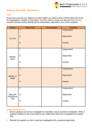 Working Scientifically: Asking Scientific Questions (KS3 Activate ...