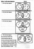 Constructing and interpreting Venn diagrams - 2 complete lessons ...