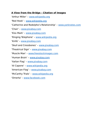 A View from the Bridge Knowledge Organiser/ Revision Mat! | Teaching ...