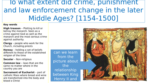 Henry II and law & order in the later Middle Ages - Edexcel GCSE (9-1 ...