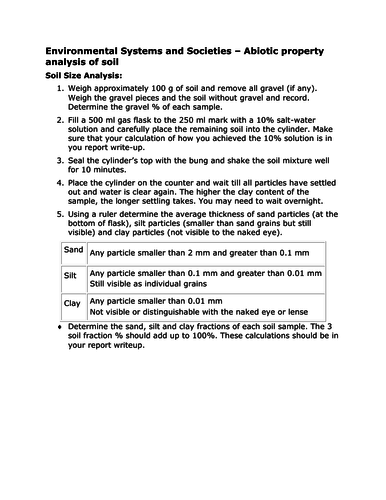 IB DP Environmental Systems & Societies - Topic 5.1 Measuring Abiotic ...