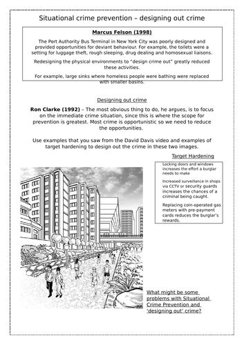 Situational & Environmental Crime Prevention - Sociology AQA Crime and ...