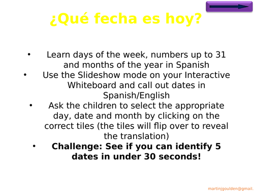 Spanish days, dates and months | Teaching Resources