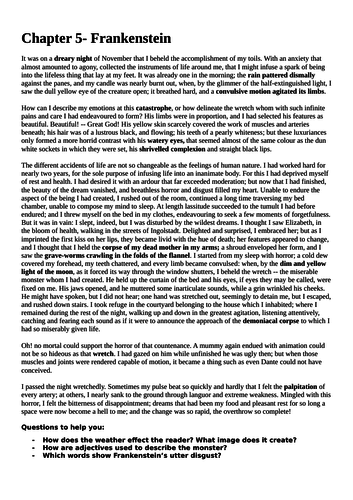 Frankenstein language analysis Edexcel Paper 1 | Teaching Resources