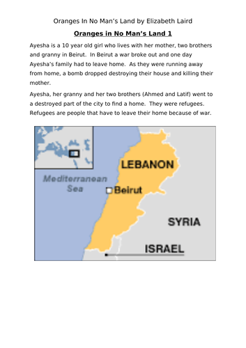 Oranges In No Man's Land (Elizabeth Laird) Chapter summaries for SEN ...