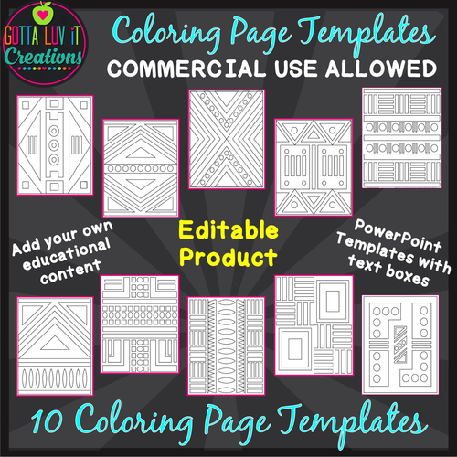 Make Your Own Kit 1: Color by Code, Number, or Word Activity (Editable ...