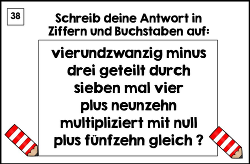 GERMAN NUMBERS 0-31 CHALLENGE CARDS | Teaching Resources