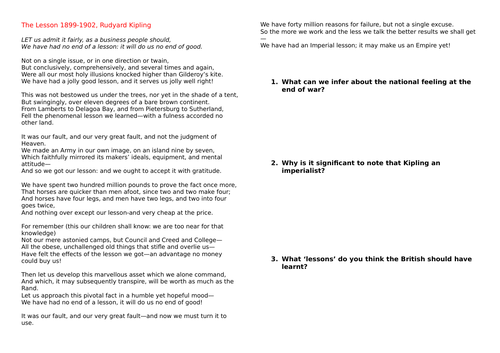 Depth 3 - The Second Boer War - The British experience of warfare 1790 ...