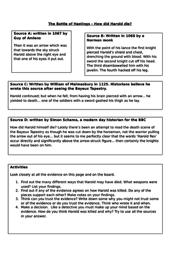 Why did William win the Battle of Hastings? | Teaching Resources