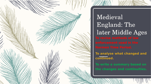Medieval England: Later Middle Ages | Teaching Resources