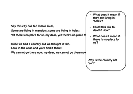 'Refugee Blues' by W.H Auden | Teaching Resources