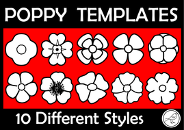 Poppy Templates - Anzac Day, Armistice Day, Remembrance Day, War ...