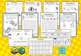 Phonic Revision - Phase 2 Supersonic Phonics | Teaching Resources