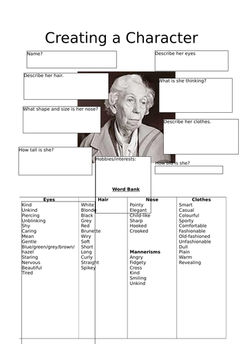 Describing characters using similes | Teaching Resources