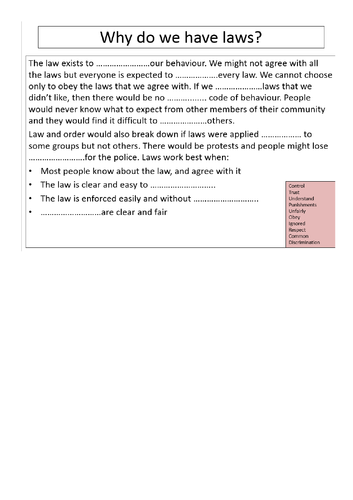 How laws are made | Teaching Resources