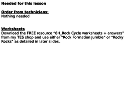 The Rock Cycle Year 8 Lesson PowerPoint (KS3 8H) Rocks and the Earth ...