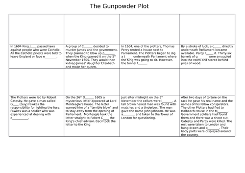 Gunpowder Plot | Teaching Resources