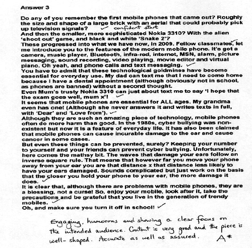 GCSE English Language - writing a SPEECH (mobile phones & Room 101 ...