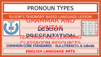 PRONOUN TYPES: READY TO USE LESSON PRESENTATION | Teaching Resources