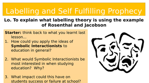 AQA A level Sociology- Education: Labelling and self-fulfilling ...