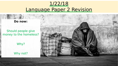 AQA Language Paper 2 - Q4 Comparing viewpoints lesson | Teaching Resources