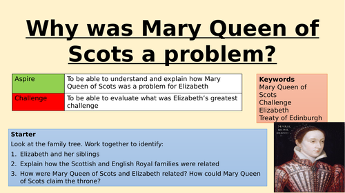 Edexcel: Elizabeth - Mary Queen of Scots | Teaching Resources