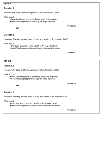 An Inspector Calls: teach the entire play! | Teaching Resources