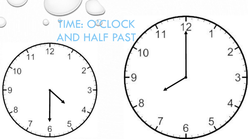 Time - O'Clock and Half Past! | Teaching Resources