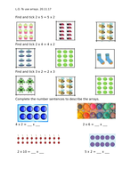 Arrays, Year 2 worksheets, differentiated 2 ways | Teaching Resources